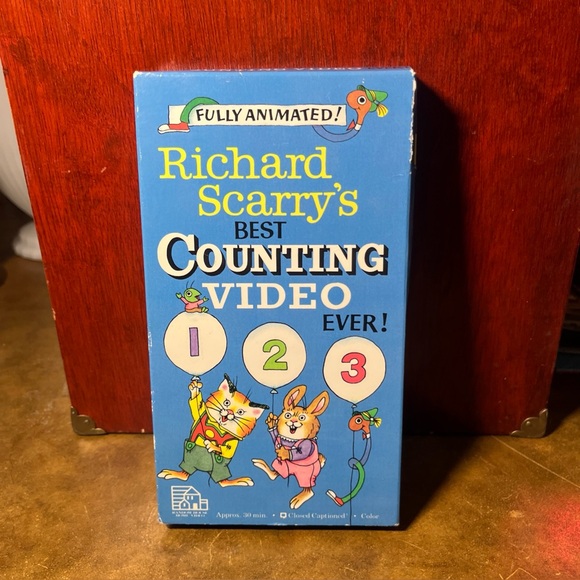 Other | Richard Scarrys Best Counting Video Ever 1989 Vhs | Poshmark